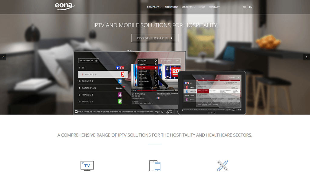 Eona - IPTV and mobile solutions for the connected well-being